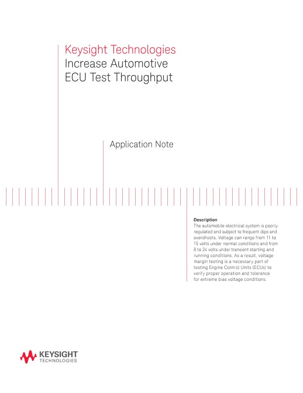 Increase Automotive Ecu Testing Pdf Asset Page Keysight